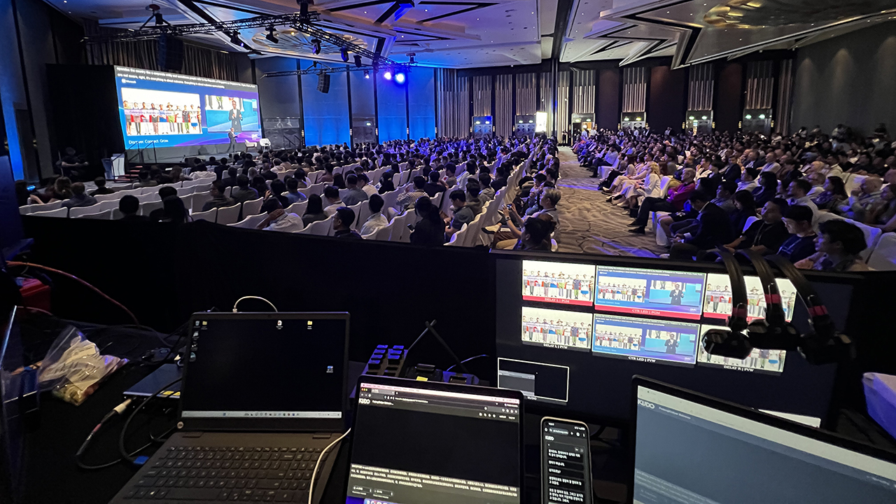 Interpretation & Captions by KUDO at Microsoft Asia Tech Summit